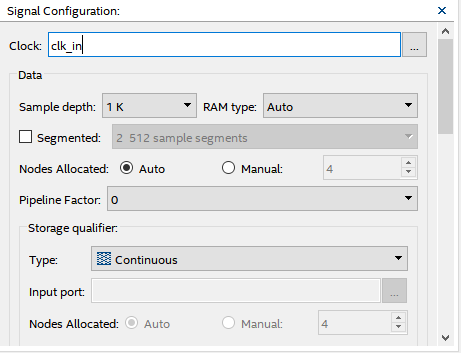 Quartus SignalTap